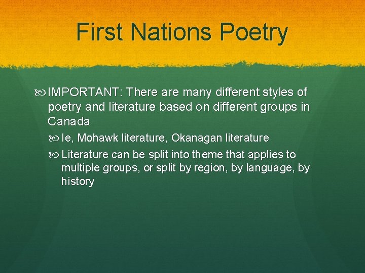 Poetry and Nature The Haiku and First NationsAboriginal