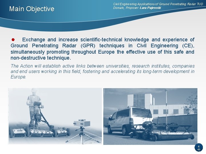 Civil Engineering Applications of Ground Penetrating Radar proposal
