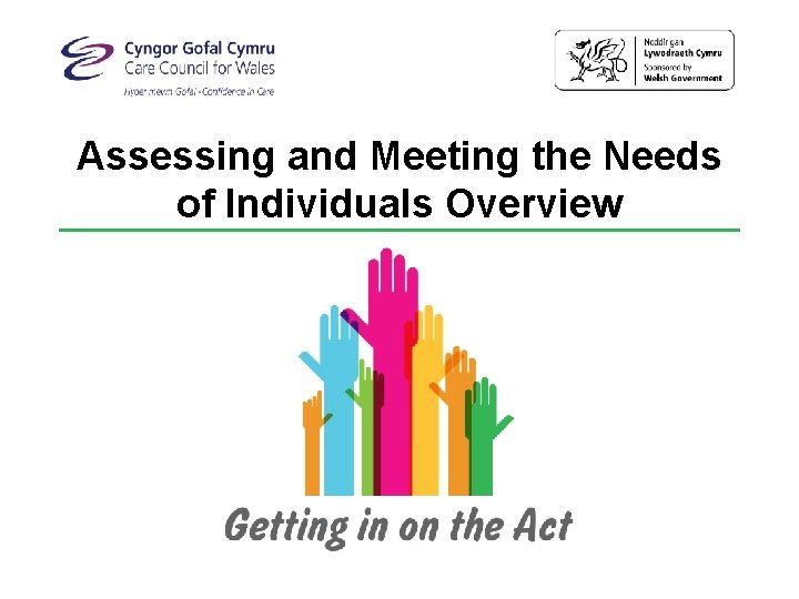 Assessing and Meeting the Needs of Individuals Overview