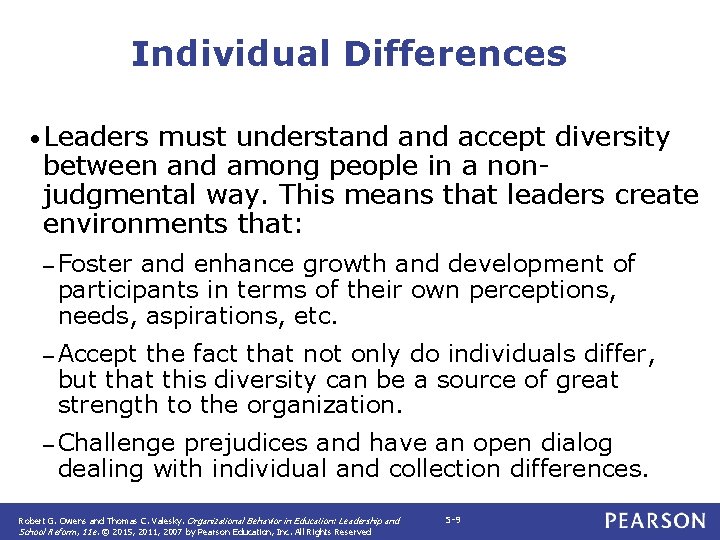 CHAPTER 5 Motivation Understanding Self and Others Organizational