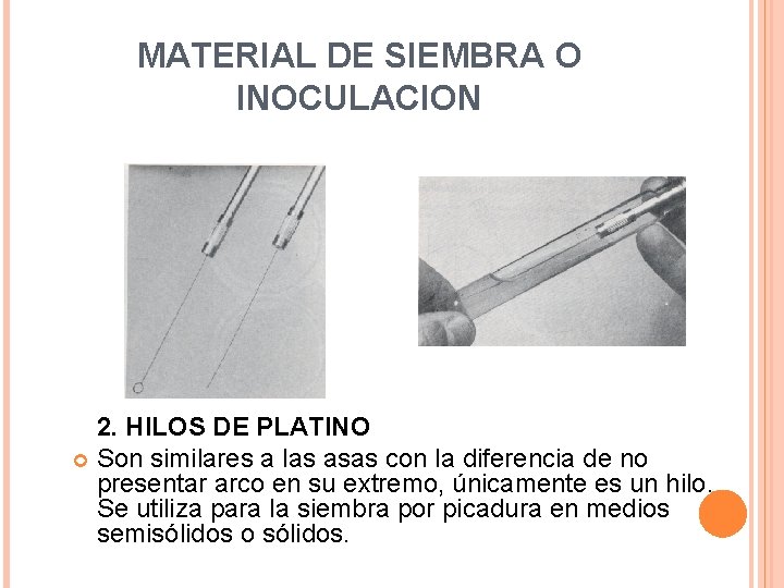 MEDIOS DE CULTIVO Y TCNICAS DE AISLAMIENTO Microbiologa