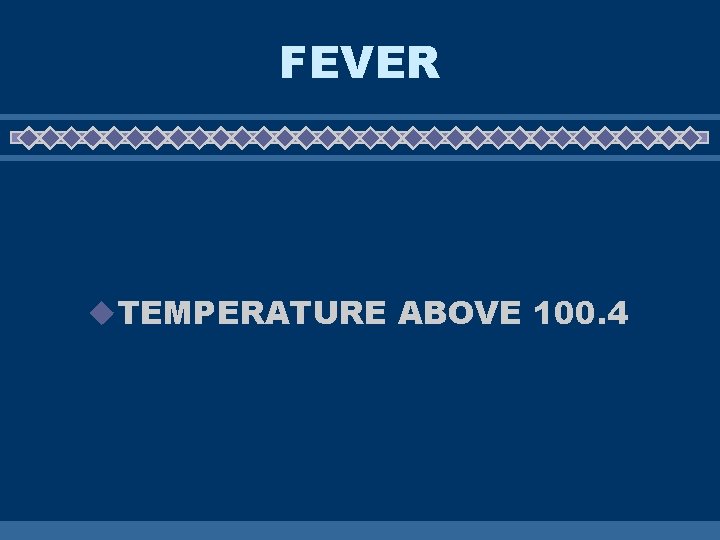 Vital Signs u INFORMATION ABOUT THE BASIC BODY