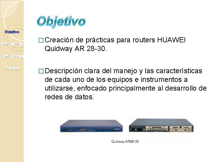 Diseo de Prcticas de Configuracin de Routers HUAWEI