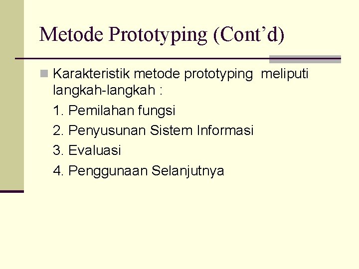 Siklus Metode dan Teknik Pengembangan Sistem Informasi Analisis