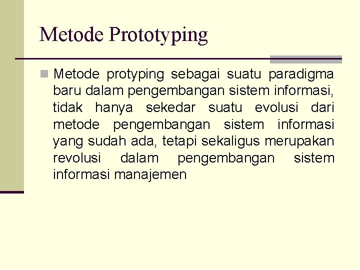 Siklus Metode dan Teknik Pengembangan Sistem Informasi Analisis