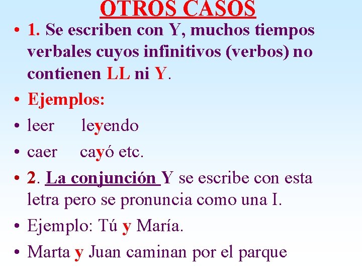 Ortografa de la Y y doble L ll