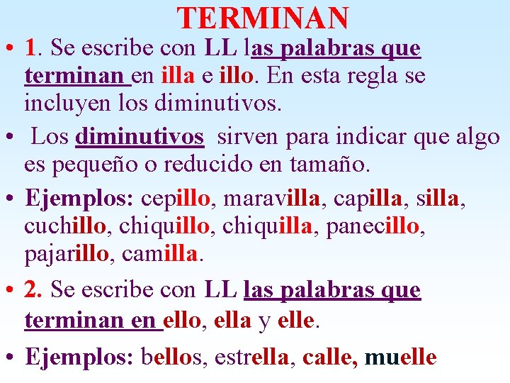 Ortografa de la Y y doble L ll