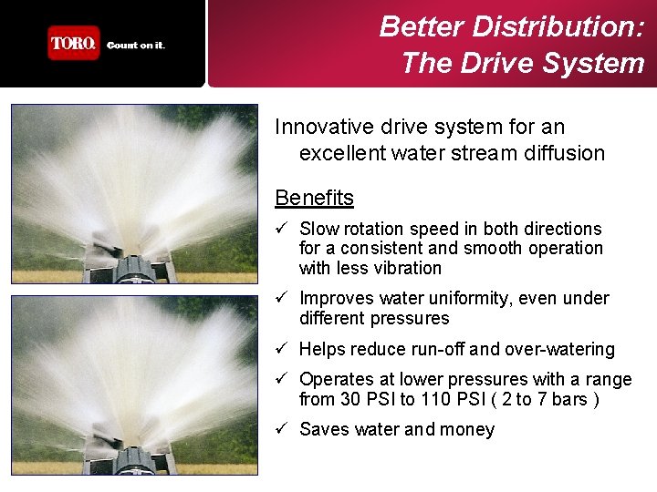 What makes the TG 101 better Large Radius