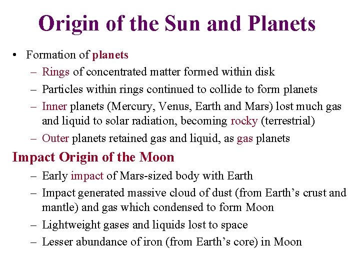 Chapter 2 Internal Energy and Plate Tectonics Lecture