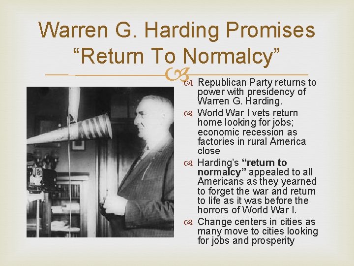 1920s From Boom To Bust Prohibition LAW EFFECT