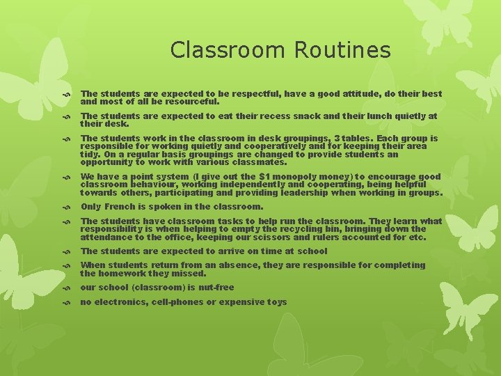 Welcome to Room 8 Grade 3 French Immersion