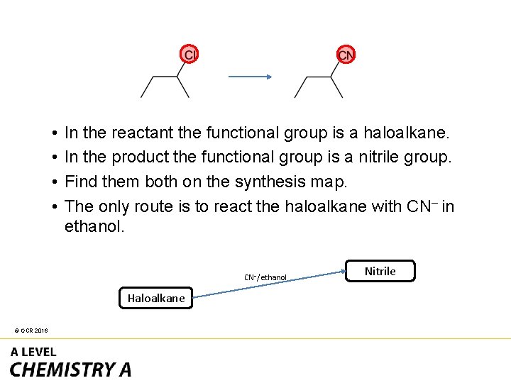 OCR 2016 A Level Chemistry A Topic Exploration