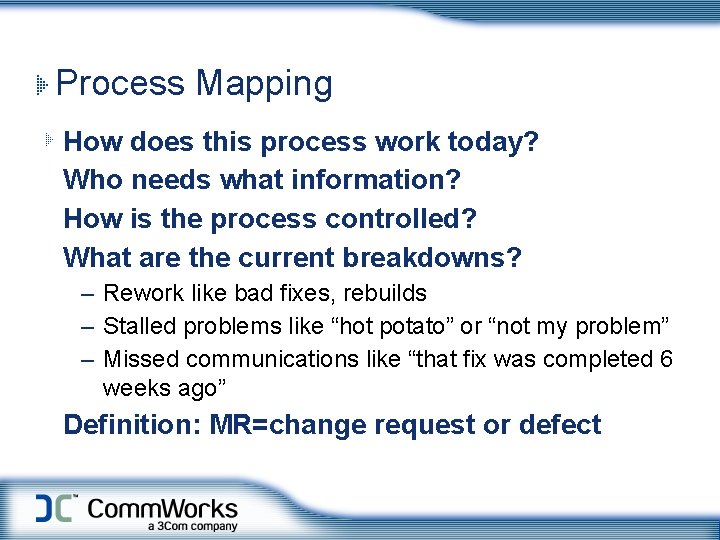 What was the problem We had a defect