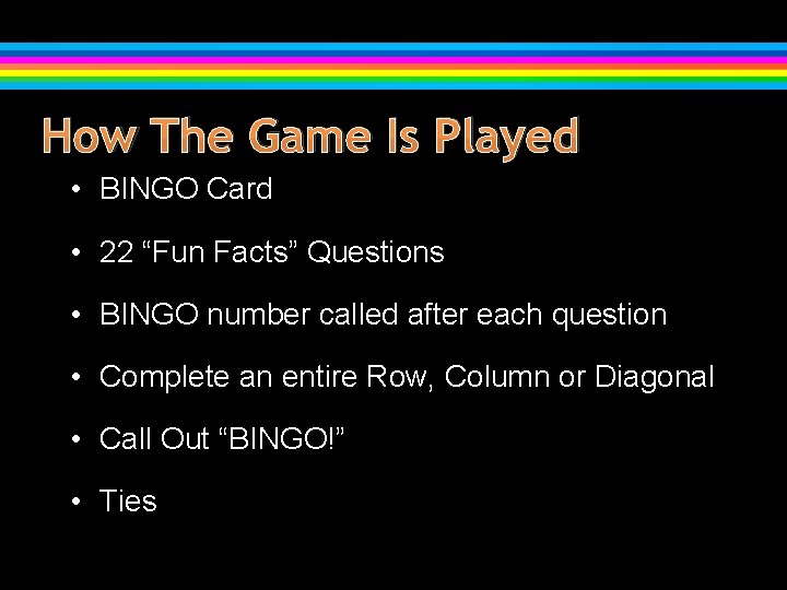 Property Management Fun Facts BINGO How The Game