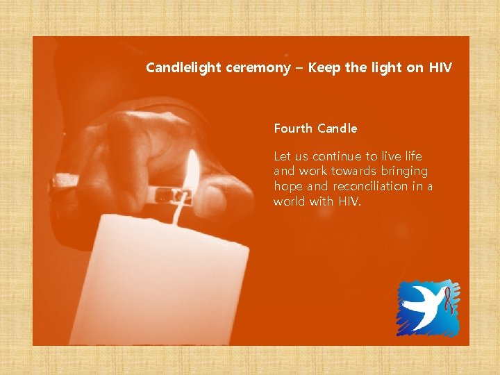 AIDS Candlelight Memorial Day Sunday 18 May Developed