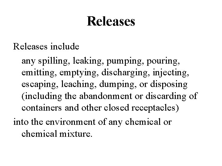 Tier 2 Environmental Performance Tools Environmental Release Assessment