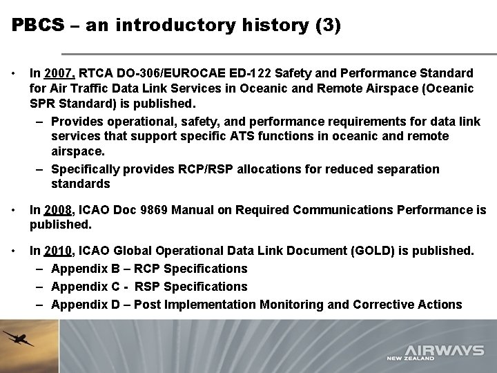 Performance Based Communications and Surveillance PBCS An introduction