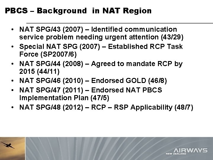 Performance Based Communications and Surveillance PBCS An introduction