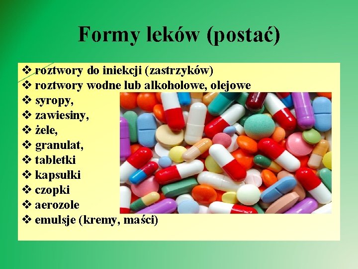 Rodzaje substancji leczniczych klasyfikacja substancji leczniczych leki ...