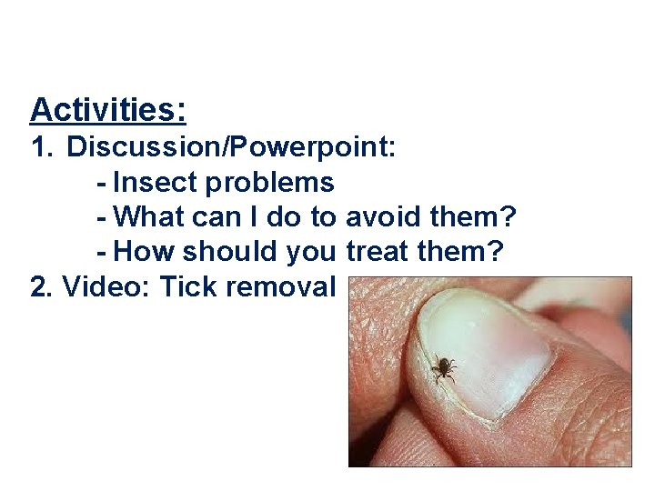 Mountain Safety MS 18 FA Basics Insects Bites