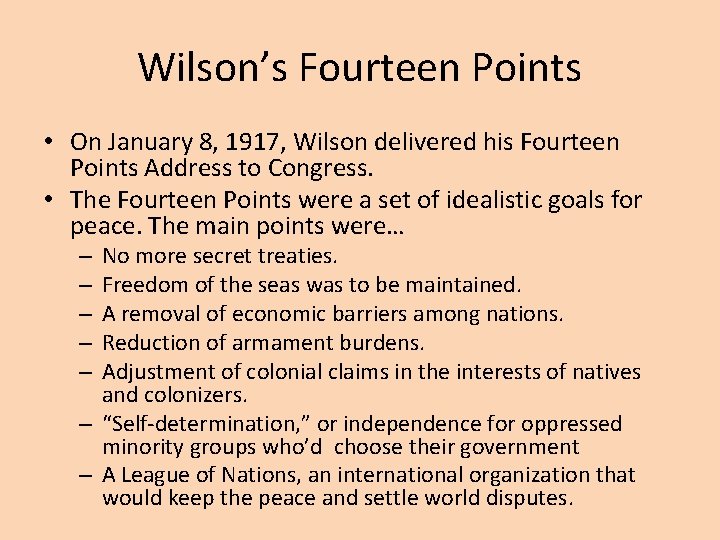 Chapter 30 The War to End All Wars