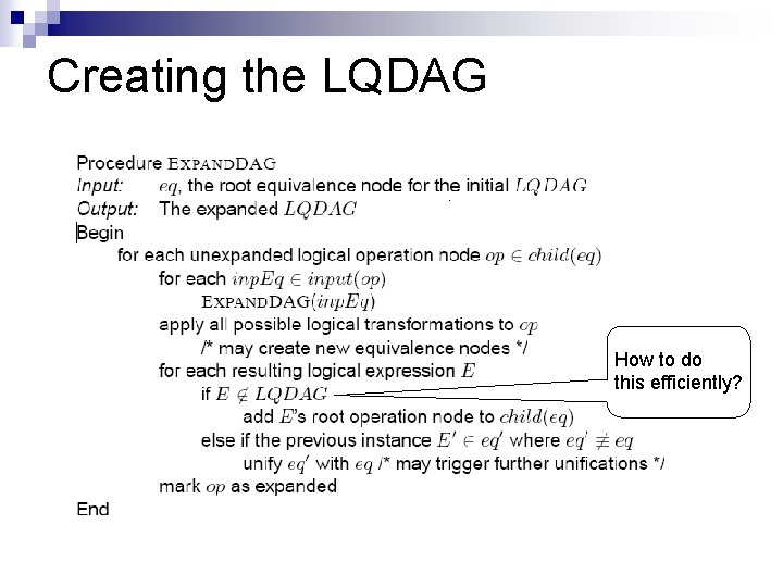 The VolcanoCascades Query Optimization Framework S Sudarshan Transformation