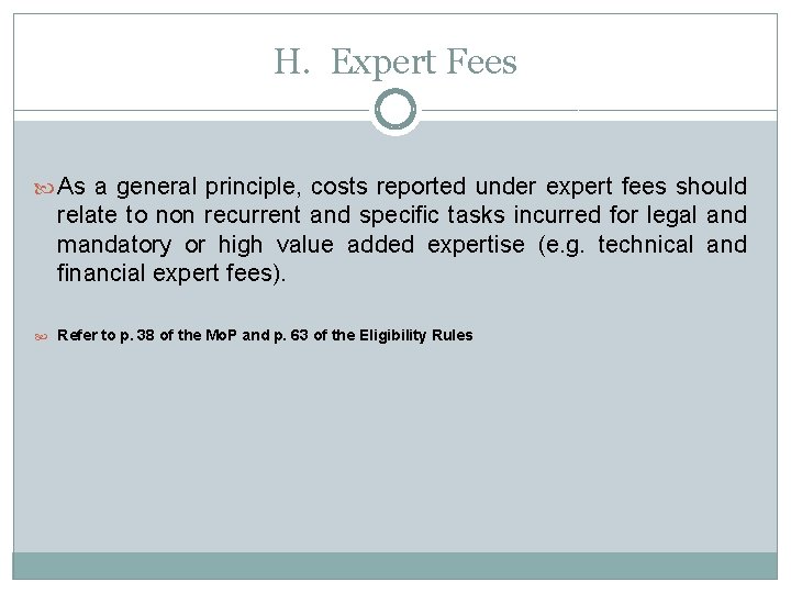 Budget Breakdown General Programme Solidarity Management of Migration