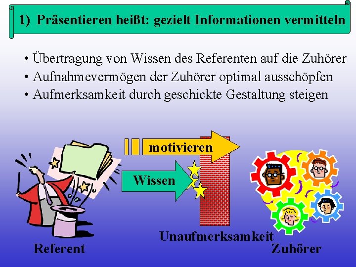 Prsentationstipps Zu Form und Gestaltung eines Referats bersicht