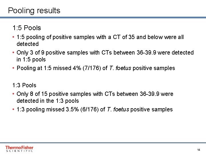 Trich Laboratory Testing Standardization Trichomonas foetus DNA testing