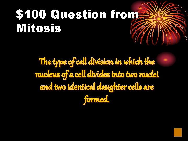 MitosisMeiosis JEOPARDY Jeopardy Mitosis Meiosis Chromosomes Cell Cycle