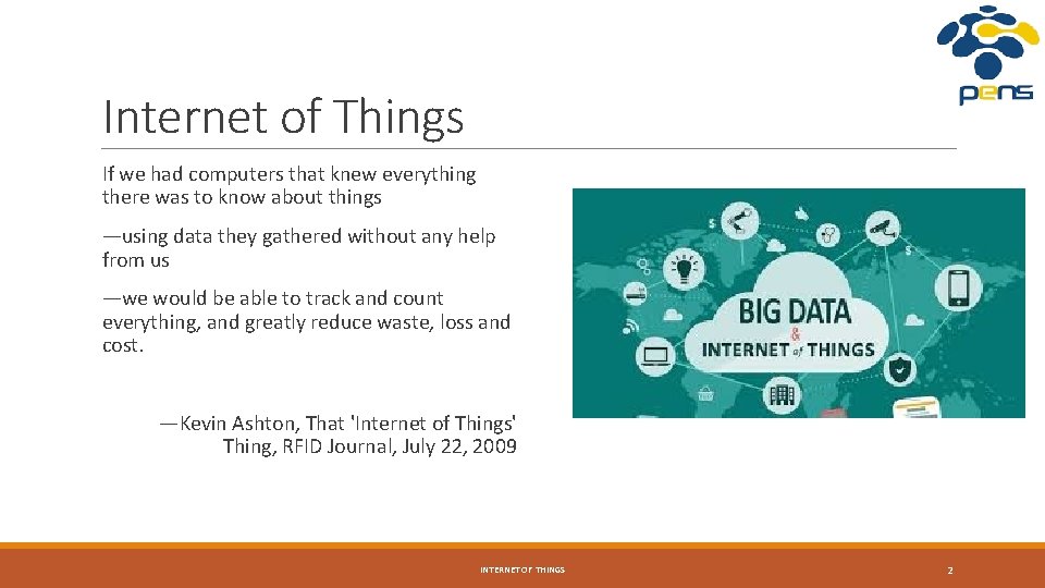 Internet of Things Pengenalan Io T Big Data
