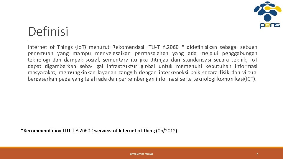 Internet of Things Pengenalan Io T Big Data