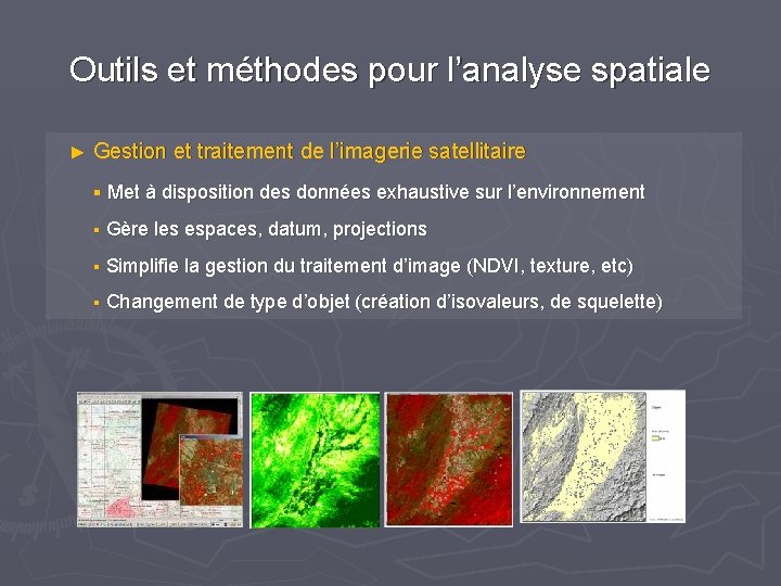 Module SIGSant 12 SIG et analyse spatiale Outils