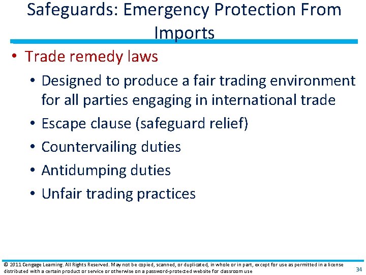 Trade Regulations and Industrial Policies Power Point slides