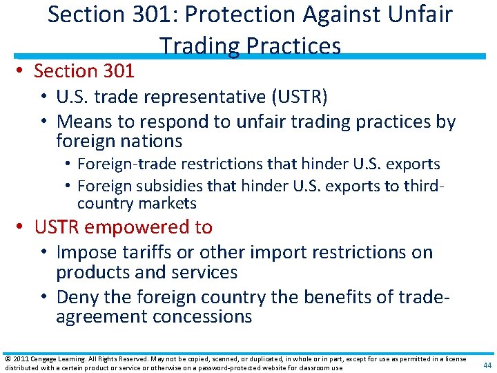 Trade Regulations and Industrial Policies Power Point slides