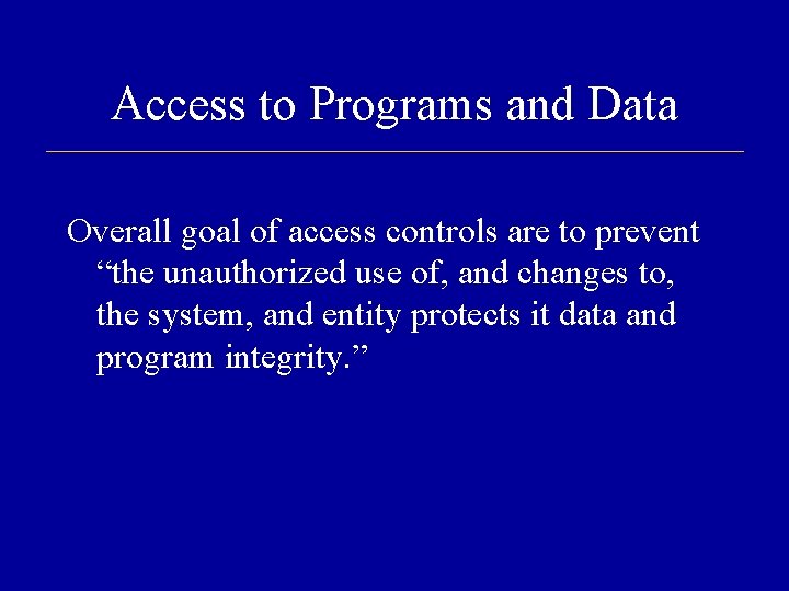 IT Control Objectives for SarbanesOxley Managing Risk many