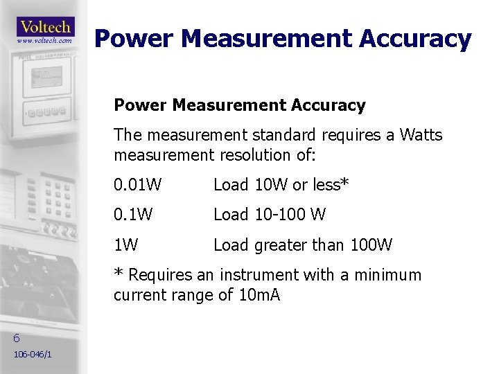 www voltech com Standby Power IEC 62301 1