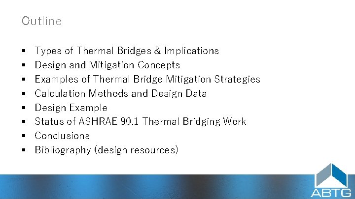 Fundamentals of Thermal Bridging Educational Overview Updated July