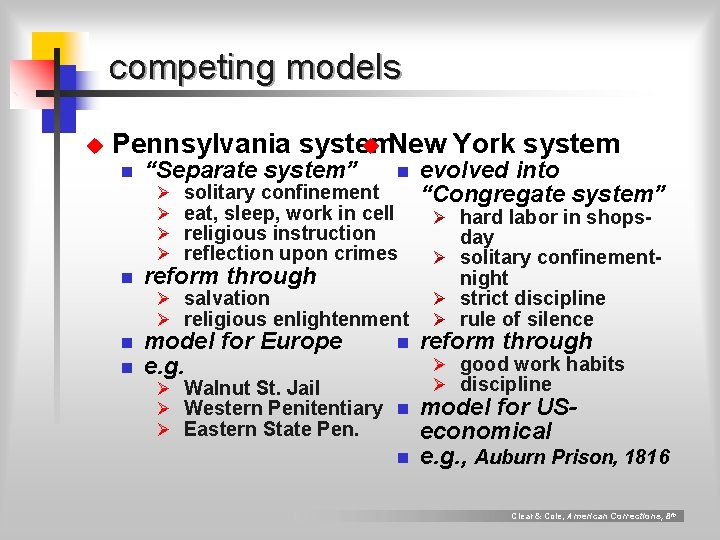 Chapter 3 The History of Corrections in America