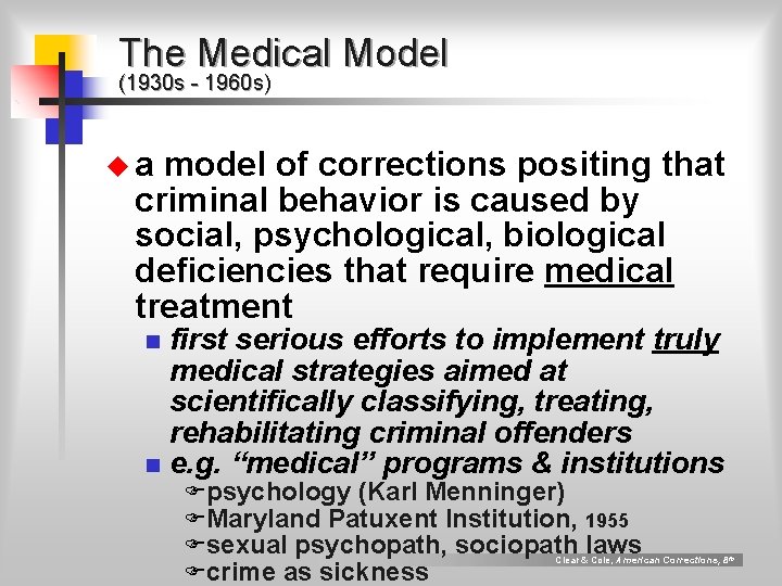 Chapter 3 The History of Corrections in America