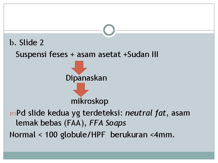 PEMERIKSAAN FESES RUTIN Feces 100 300 gramhari 60