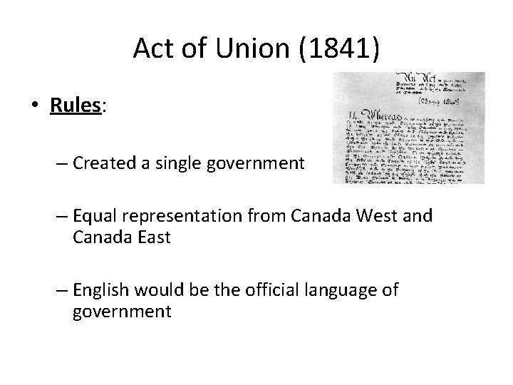 Chapter 8 Lord Durham Governor General of British