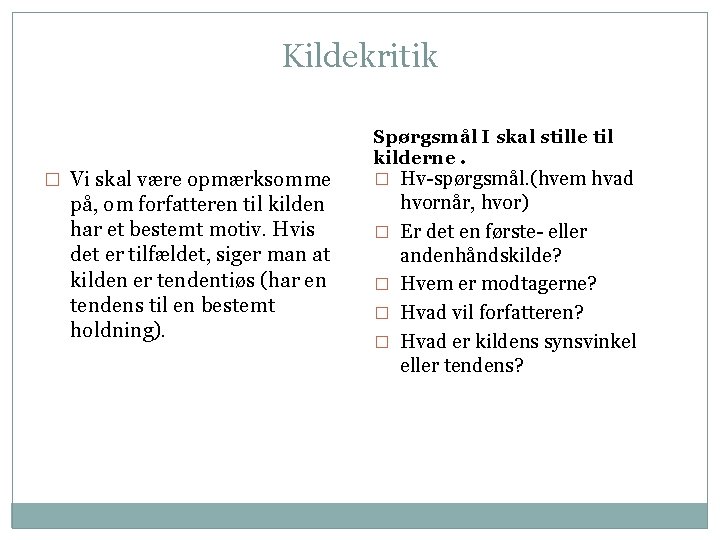 Velkommen til METODE I DIO Fire dele Hvad