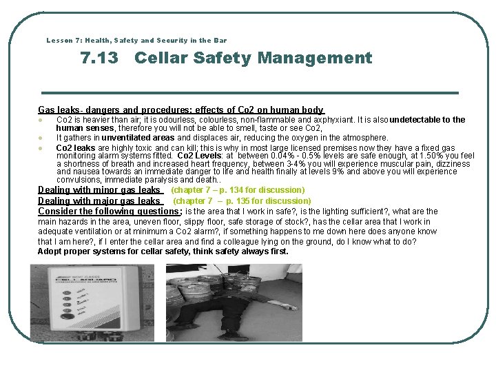 Lesson 7 Health Safety and Security in the