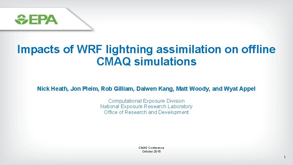 Impacts of WRF lightning assimilation on offline CMAQ