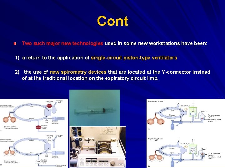 Anesthesia workstations Circle breathing systems CO 2 absorbents