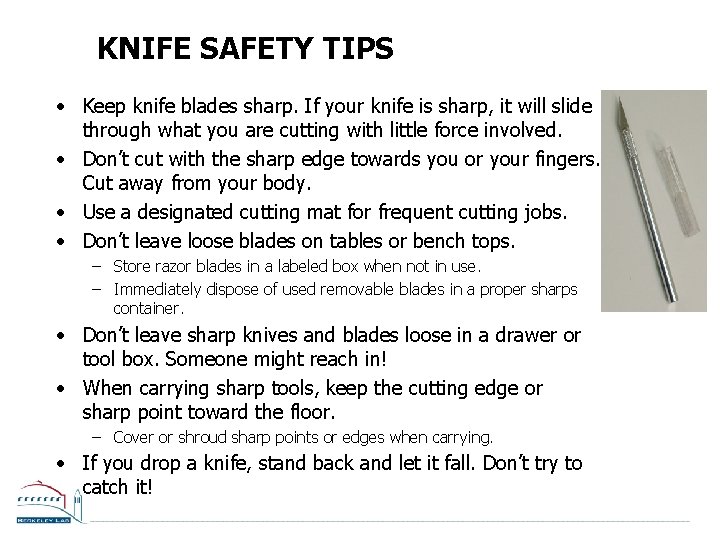 CUT PREVENTION AWARENESS ENVIRONMENTAL ENERGY TECHNOLOGIES DIVISION JUNE