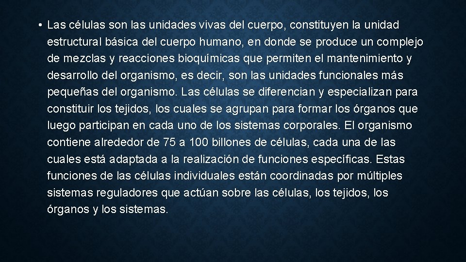 INTRODUCCIN A LA ANATOMA Y FISIOLOGA HUMANA PROFR