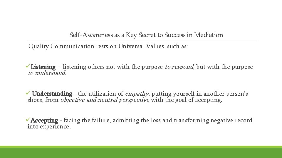 SelfAwareness as a Key Secret to Success in