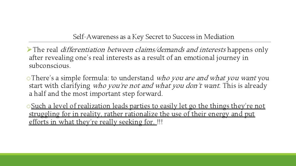 SelfAwareness as a Key Secret to Success in